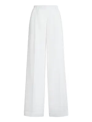 Brunello Cucinelli Cotton Organza Trousers - White
