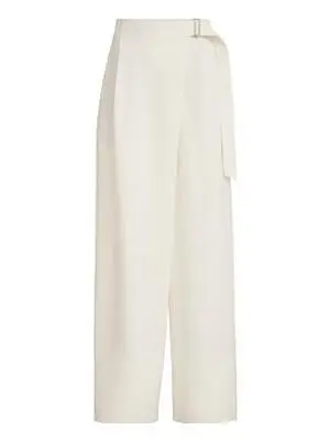 Brunello Cucinelli Sartorial Wrap Trousers - Ivory