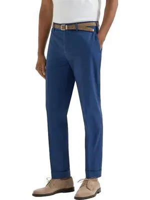 Brunello Cucinelli Comfort Gabardine Trousers Denim