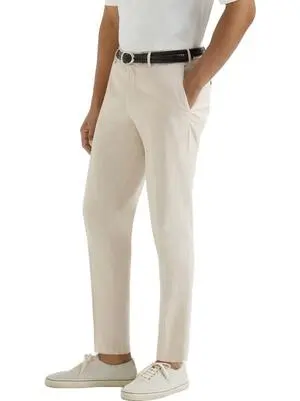 Brunello Cucinelli Comfort Gabardine Trousers Light Brown