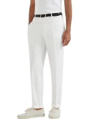 Brunello Cucinelli Brunello Cucinelli Comfort Gabardine Trousers Snow