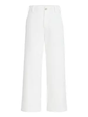 Brunello Cucinelli Chino Crop Trousers - White