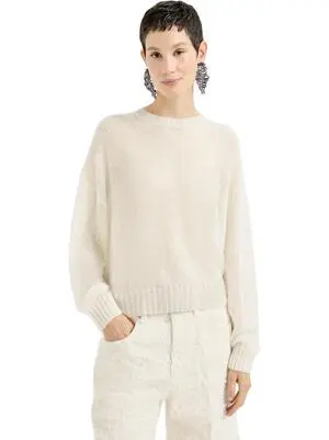 Brunello Cucinelli Mohair And Wool Sweater - Ivory