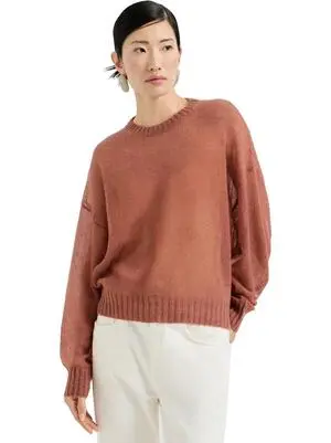 Brunello Cucinelli Mohair And Wool Sweater - Orange