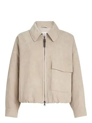 Brunello Cucinelli Corduroy Shirt Jacket - Beige