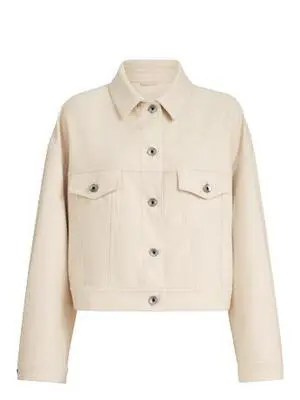 Brunello Cucinelli Lightweight Cloth Outerwear Jacket - Sand