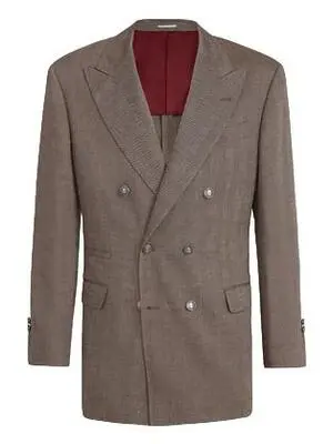 Brunello Cucinelli Chevron Blazer - Hazelnut