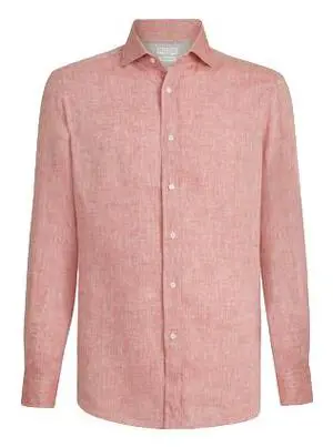 Brunello Cucinelli Linen Shirt - Apricot
