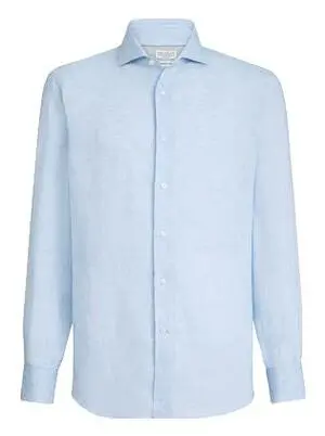 Brunello Cucinelli Linen Shirt Azure
