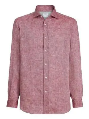 Brunello Cucinelli Linen Shirt - Cherry
