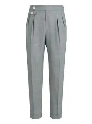 Brunello Cucinelli Trousers With Double Pleats And Tabs - Grey