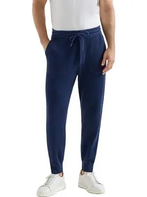 Brunello Cucinelli Cotton Knit Trousers - Azure