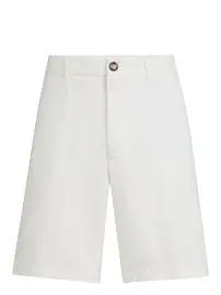 Brunello Cucinelli Garment-dyed Bermuda Shorts - White