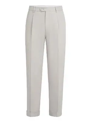 Brunello Cucinelli Gabardine Garment-Dyed Trousers Panama