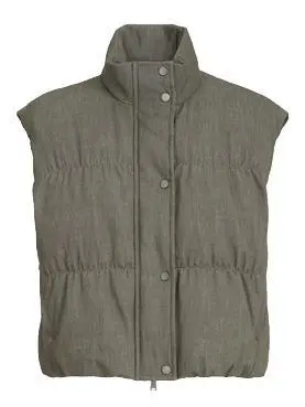 Brunello Cucinelli Down Vest - Olive