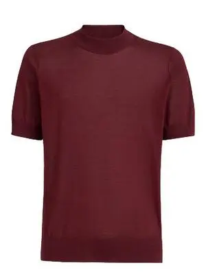 Brunello Cucinelli Knit T-shirt - Amaranth