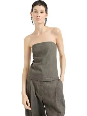 Brunello Cucinelli Bandeau Top - Olive