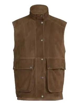 Brunello Cucinelli Couture Suede Vest - Brown