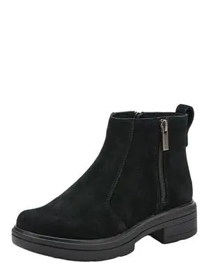 ABEO Vista Zip Metatarsal Boots - Black Suede - Regular