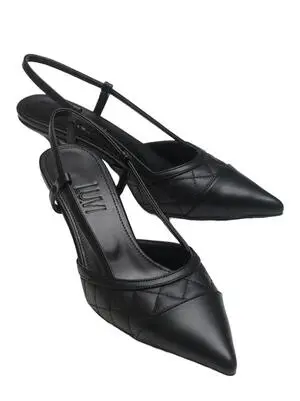 PROLOGUE SHOES Pointed Toe Slingback Pumps - Black