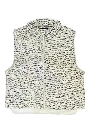 WHO DECIDES WAR BY EV BRAVADO Printed Sleeveless Vest - White