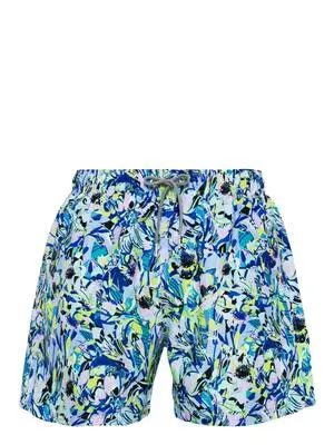 BOARDIES Abstract-print Swim Shorts - Blue