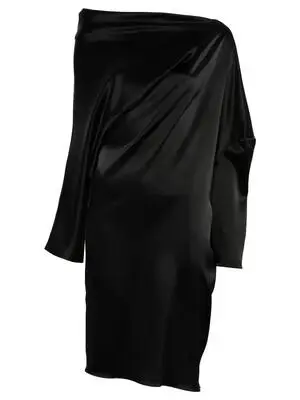 GIANLUCA CAPANNOLO Draped Mini Dress - Black