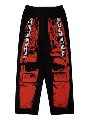 SP5DER Jp5 Moto Track Pants - Black