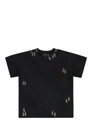 WHO DECIDES WAR BY EV BRAVADO Hardware-details Short-sleeve T-shirt - Black
