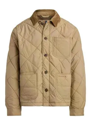 Polo Ralph Lauren Quilted Corduroy-trim Jacket - Neutrals