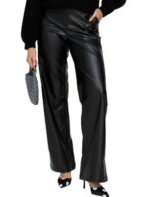 LILY AND LIONEL Gaia Wide Leg Trousers - Black