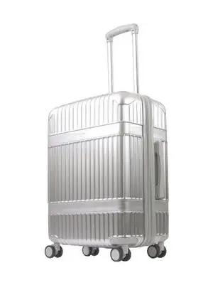 MARTHA STEWART 26" Hardside Spinner Suitcase - Silver