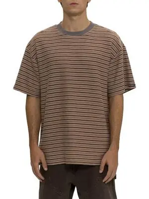 MAUI & SONS Texture Stripe T-shirt - Sand