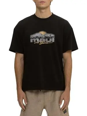 MAUI & SONS Horizon Graphic T-shirt - Black