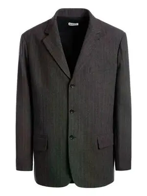 Bally Pinstripe Notch-lapel Blazer - Grey