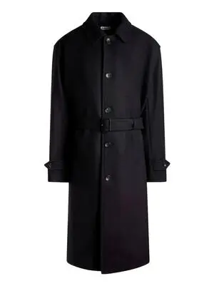 Bally Single-breasted Belted Coat - Black