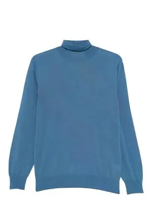 KANGRA Turtleneck Sweater - Blue