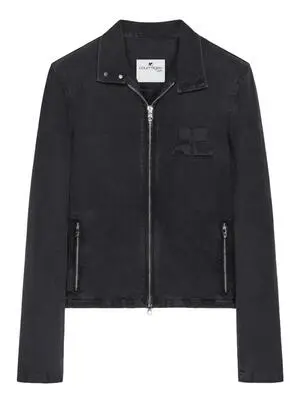 COURREGES City Shadow Zip-Fastening Jacket Black