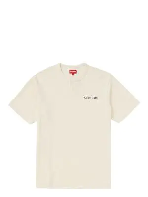 Supreme Pique Short Sleeve Henley - Natural