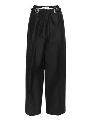 Loewe Belted Straight Leg Trousers - Black