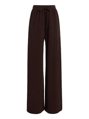 Eterne Drawstring Wide-leg Sweatpants - Brown