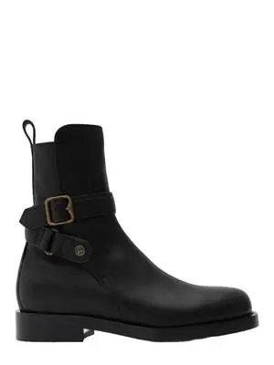 Burberry Ledger Jodphur Boots - Black