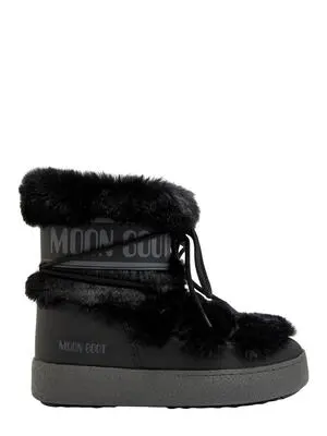Moon Boot Ltrack Faux-fur Snow Boots - Black