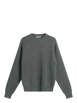 AURALEE Soft Rib Knit Pullover