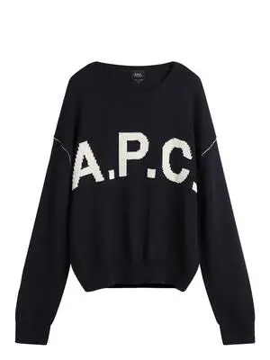 A.p.c. Crew Neck Jumper - Dark Navy