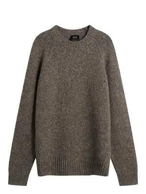 A.p.c. Crew Neck Jumper - Heathered Grey