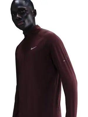 Nike Stride Dri-fit 1/4-zip Running Top - Red