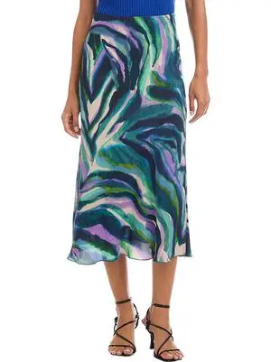 Karen Kane Bias Cut Midi Skirt - Print