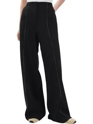 Rag & Bone Irina High-rise Pants With Contrast Stitch - Black