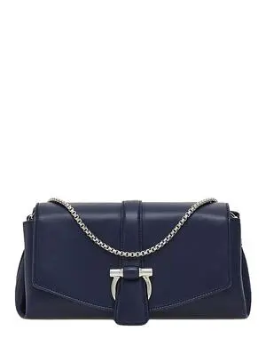 SALVATORE FERRAGAMO Leather Flap Crossbody